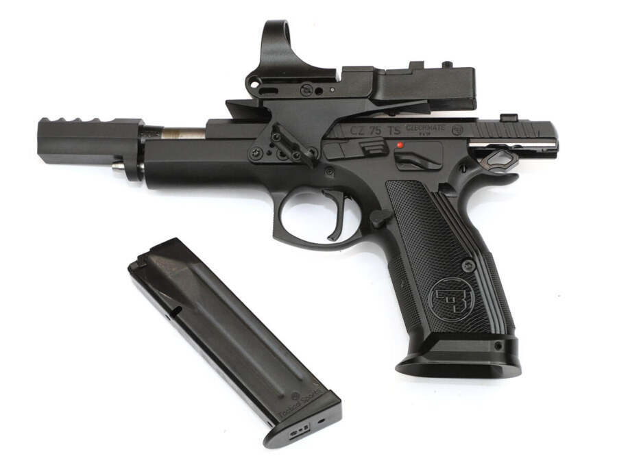 CZ 75 Czechmate Open black - C-more Visier - elitäre Sportwaffe